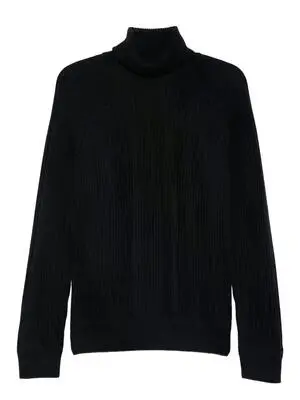 ZANONE Roll-neck Sweater - Black