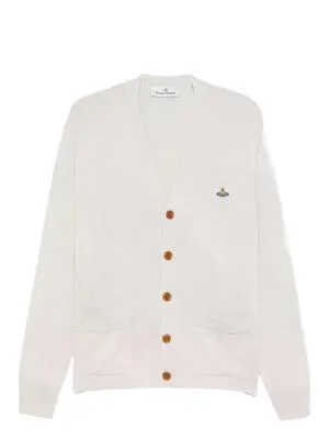 VIVIENNE WESTWOOD Orb-embellishment Cardigan - Neutrals