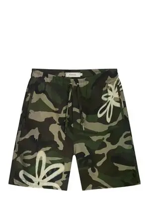 Filling Pieces Camouflage-pattern Shorts - Green