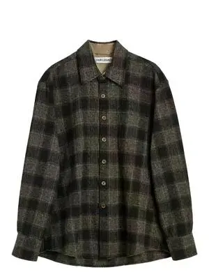 Our Legacy Checked Cotton Shirt - Black