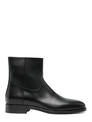 HENDERSON BARACCO Leather Ankle Boots - Black