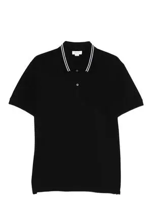 Alexander McQueen Stripe-detail Polo Shirt - Black
