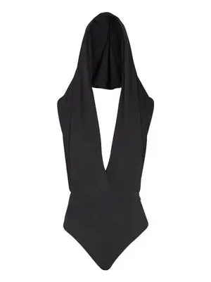 Balmain Hooded Bodysuit - Black