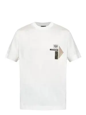 Emporio Armani Logo-patch T-shirt - White