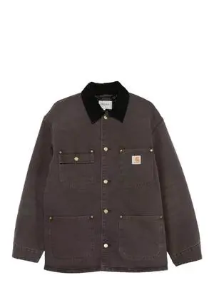 Carhartt Work In Progress Corduroy-collar Chore Coat - Brown