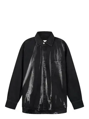 ARTE ANTWERP Tie-dye Cotton Shirt - Black