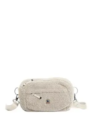 PARAJUMPERS Belt Bag With Curly-fleece Texture - Neutrals