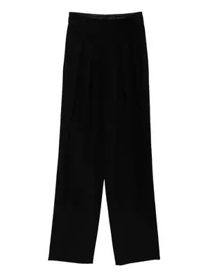 Emporio Armani Elasticated-waistband Trousers - Black