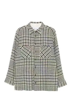 Maison Labiche Houndstooth Check Shirt - Neutrals