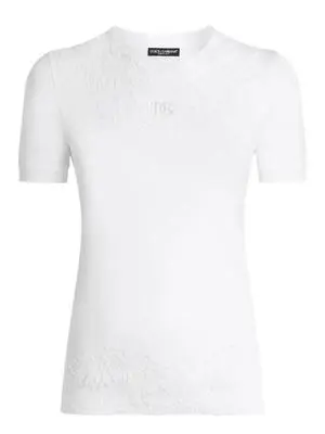 Dolce & Gabbana Dna Embroidered T-shirt - White