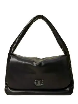 TWINSET Padded Top-handle Shoulder Bag - Black