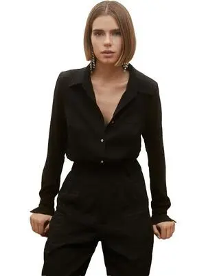 Allison Kelly Button-down Shirt - Black