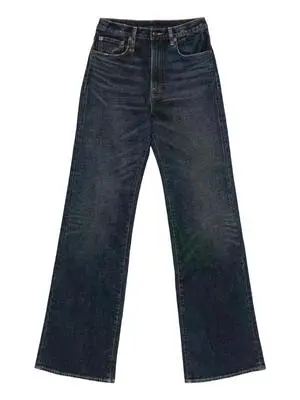 R13 High-waisted Wide Leg Jeans - Blue