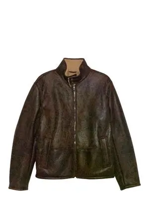 Etro Floral Patterned Leather Jacket - Brown