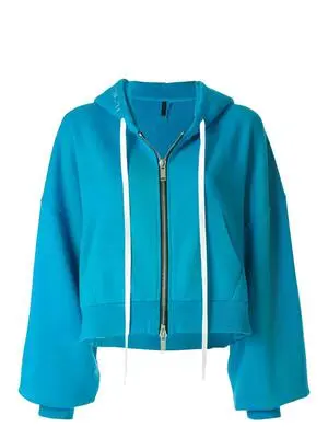 BEN TAVERNITI UNRAVEL PROJECT Hooded Bomber Jacket - Blue