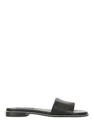 Senso Gilly Leather Sliders - Black