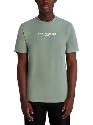 Karl Lagerfeld Paris Core Logo Tee - Sage