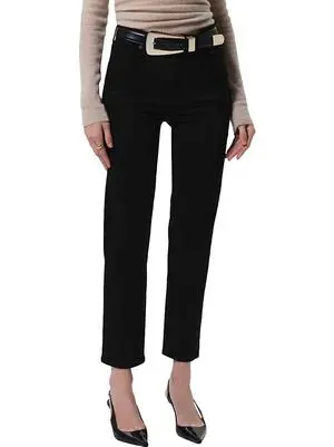 Citizens Of Humanity Caia High-rise Straight Leg Jeans - Plush Black