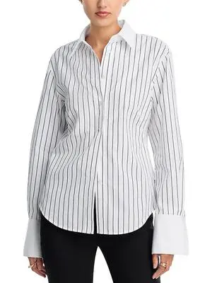 Lafayette 148 New York Menswear Shirt - Bluebell Multi