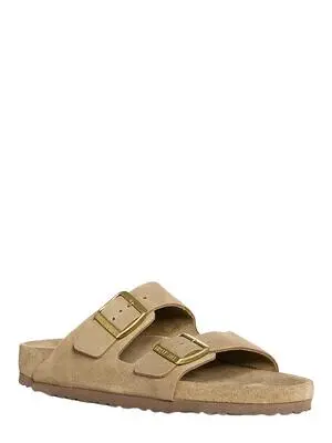 BIRKENSTOCK Arizona Exquisite Tonal Suede Sandals Beige