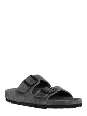 BIRKENSTOCK Arizona Exquisite Tonal Suede Sandals Gray
