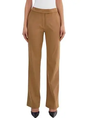 LAMARQUE High-Rise Straight Leg Trousers