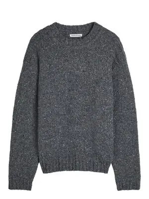 You Must Create Undertones Wool-blend Jumper - Dark Grey