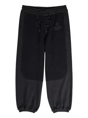 VIVIENNE WESTWOOD Ibiza Panelled Cotton-blend Sweatpants - Charcoal