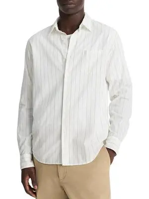 Vince Chatsworth Striped Button Shirt - Natural Co