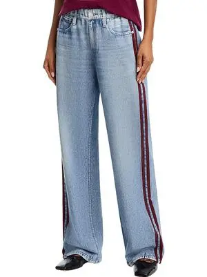 Rag & Bone Miramar Terry Wide-Leg Track Pants Rosen