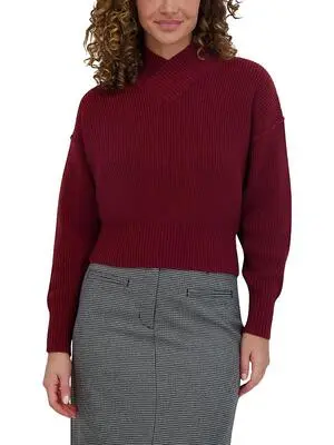 POINT Chunky Knit Pullover Sweater - Syrah