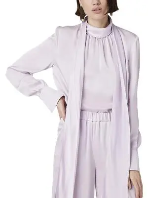 TOCCIN Veronica Tie Neck Top - Lilac