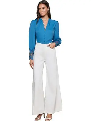L'Agence Quincy Wide-leg Jean - Blanc