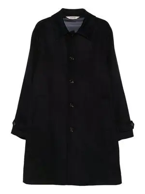 Aspesi Button-fastening Coat - Blue