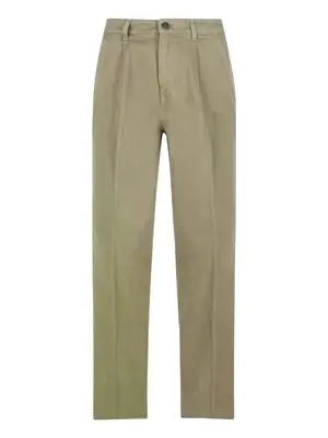 FAY Cotton Trousers - Green