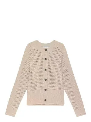 Malìparmi Button-front Open-knit Cardigan - Neutrals