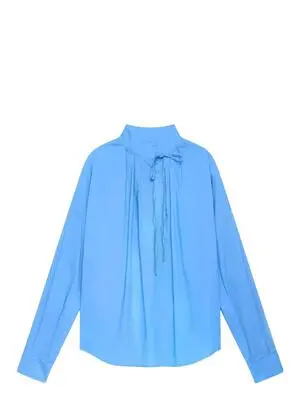 Malìparmi Pleated Detail Blouse - Blue