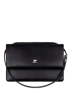COURREGES Cuff Shoulder Bag - Black