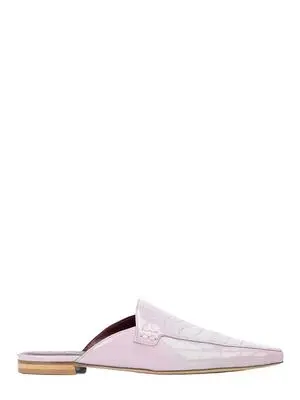 Sies Marjan Crocodile-embossed Mules - Pink
