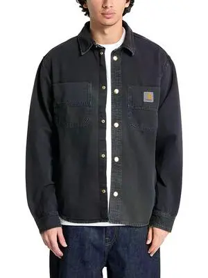 Carhartt Work In Progress Pocket-detail Buttoned Shirt Jacket - Black