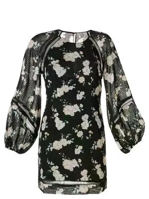 WE ARE KINDRED Mia Floral-print Mini Dress - Black