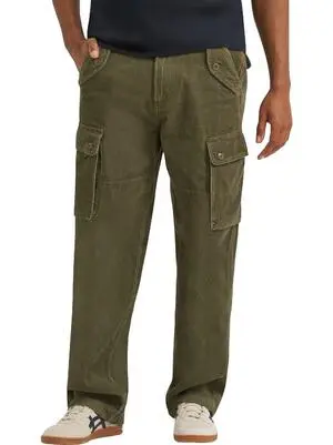 Wrangler Casey Jones Cotton Corduroy Cargo Pants - Ivy Green