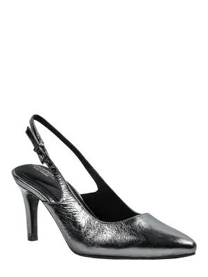 Rockport Pointy-toe Slingback Pumps - Pewter