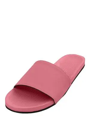 INDOSOLE Responsibly-made Tire Sole Slide Sandals - Guava