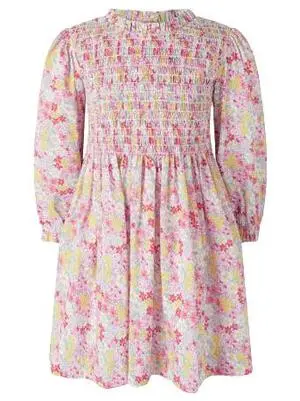 RACHEL RILEY Ditsy Garden Ruched Dress - Pink
