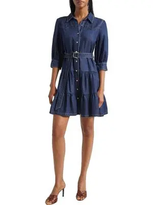 Cinq À Sept Ophelia Denim Shirt Dress - Mer