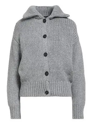Fabiana Filippi Wool, Silk, And Cashmere Cardigan - Grey