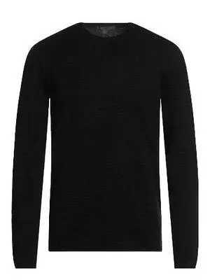 John Varvatos Jacquard-knit Organic Cotton Sweater - Black
