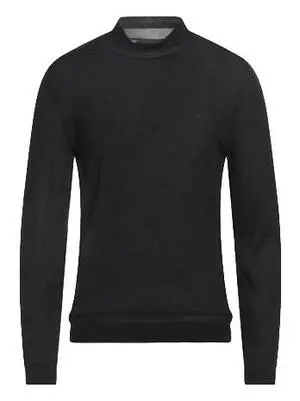 John Varvatos Turtleneck Alpaca Wool And Silk Knit - Black