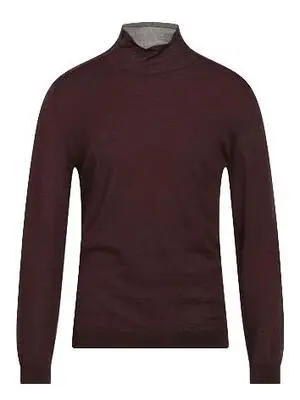 John Varvatos Turtleneck Alpaca Wool And Silk Knit - Brown